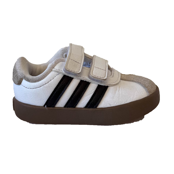 adidas | Shoes | Adidas Unisex White Black Sneakers Size 5 Toddler ...